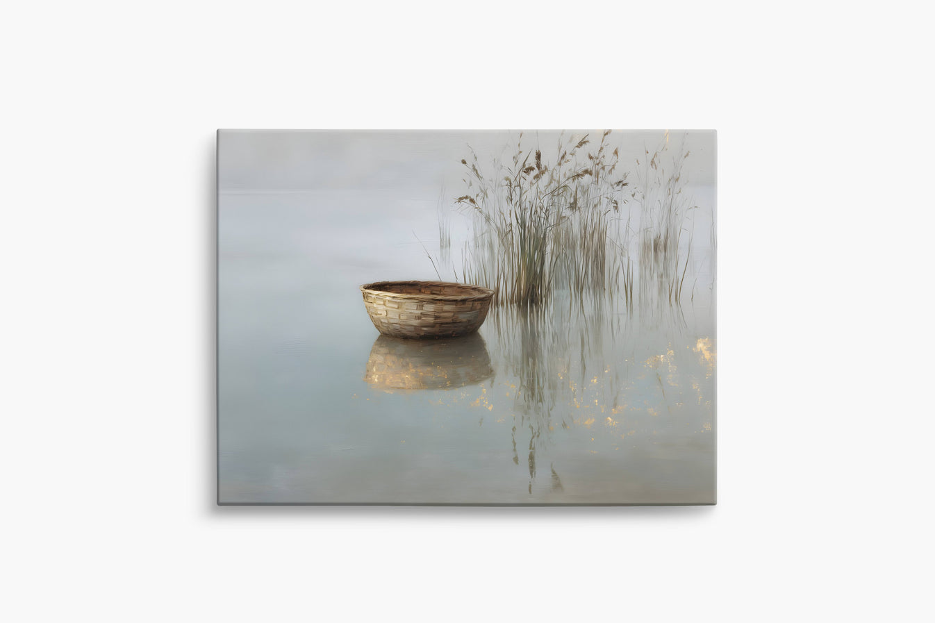 Moses in the Reeds Wall Art | Framed Christian Canvas, Bible Story Art ...