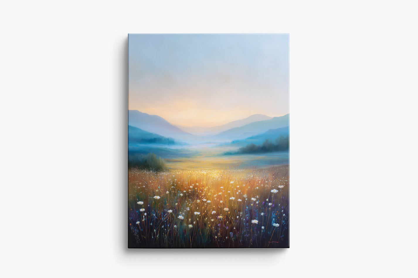 Psalm 23 Valley Canvas | Christian Landscape Wall Art, Faith Painting ...