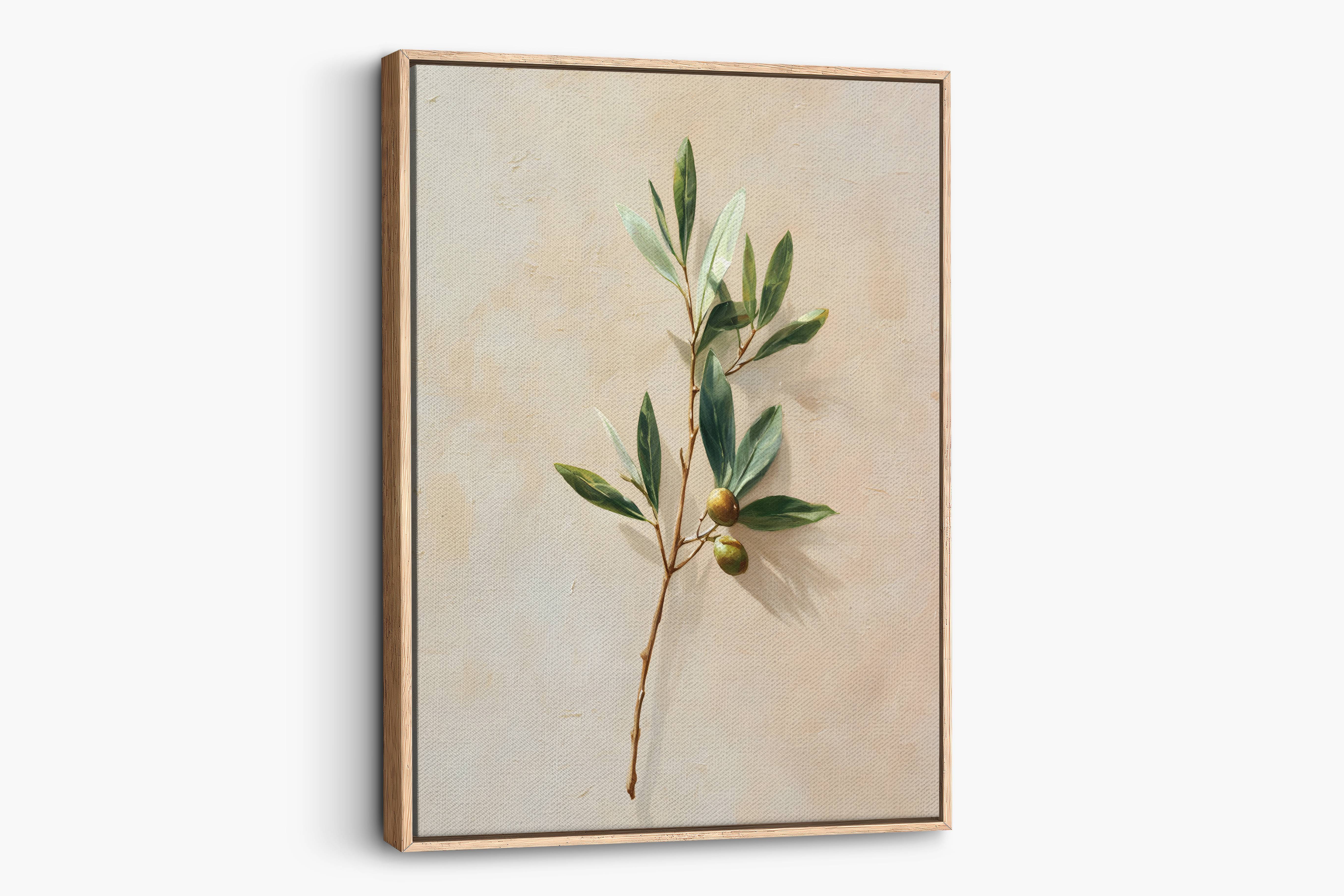 Olive Branch Wall Art | Framed Christian Canvas, Biblical Home Decor ...