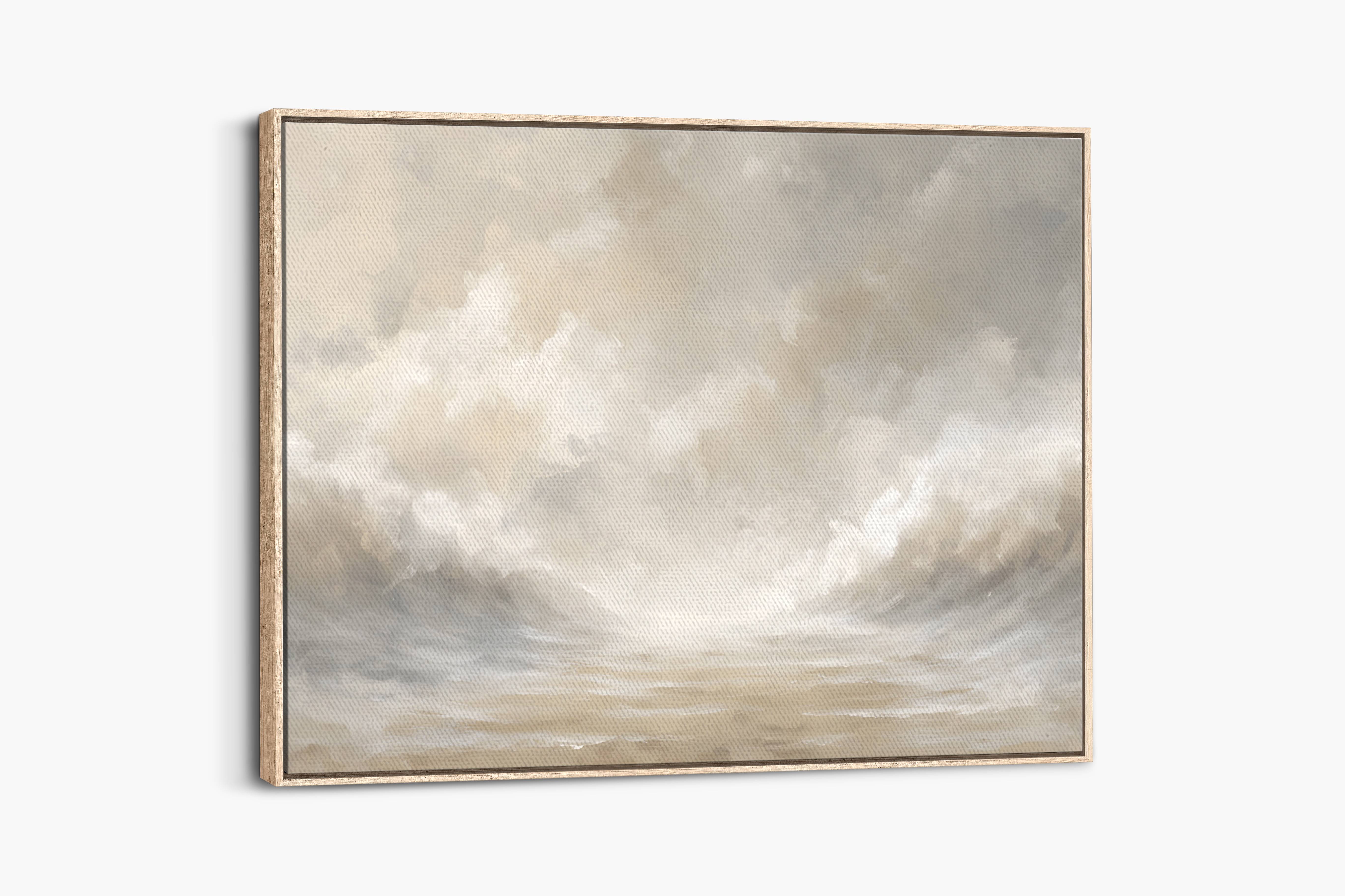The Miracle of the Sea | Abstract Parting of the Red Sea Canvas ...