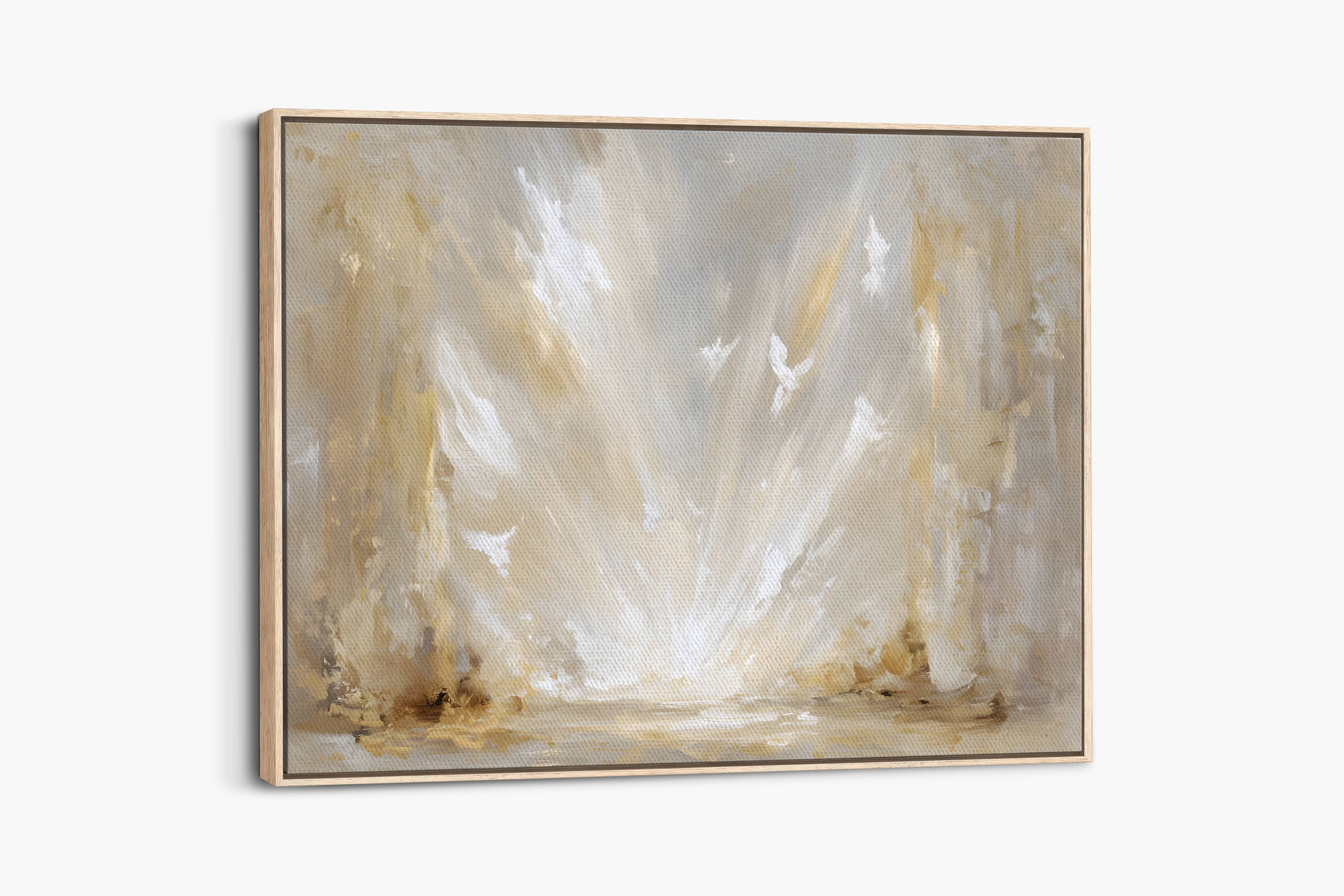 The Ascended Glory | Abstract Ascension of Jesus Canvas, Modern ...